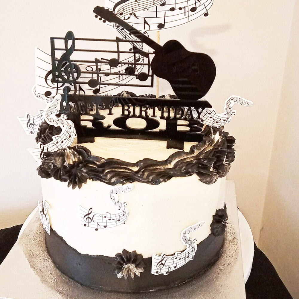 Electric Guitar Cake Topper Decorations – Silky Cake Toppers